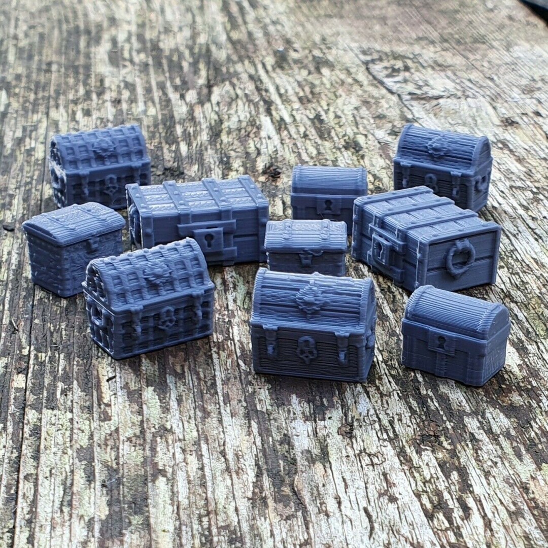 10pk/20pk Mixed Treasure Chests D&D Wargaming/frostgrave/40k 28mm ...