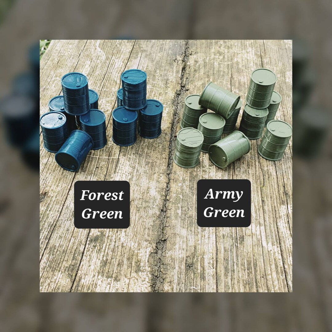 Oil Drum Tabletop/war Gaming Scatter Terrain Scenery Miniatures 28mm ...