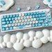Fluffy Cloud Keycap Set, MOA Profile, Cute Art, PBT, Cherry MX Stem ...