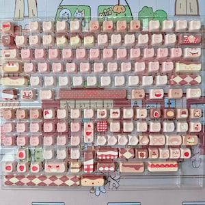 Chocolate Strawberry Keycap Set, MAO Profile, Cute Art - Etsy