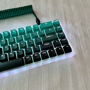 Gradient Green Keycap Set OEM Profile Shine-through PBT - Etsy