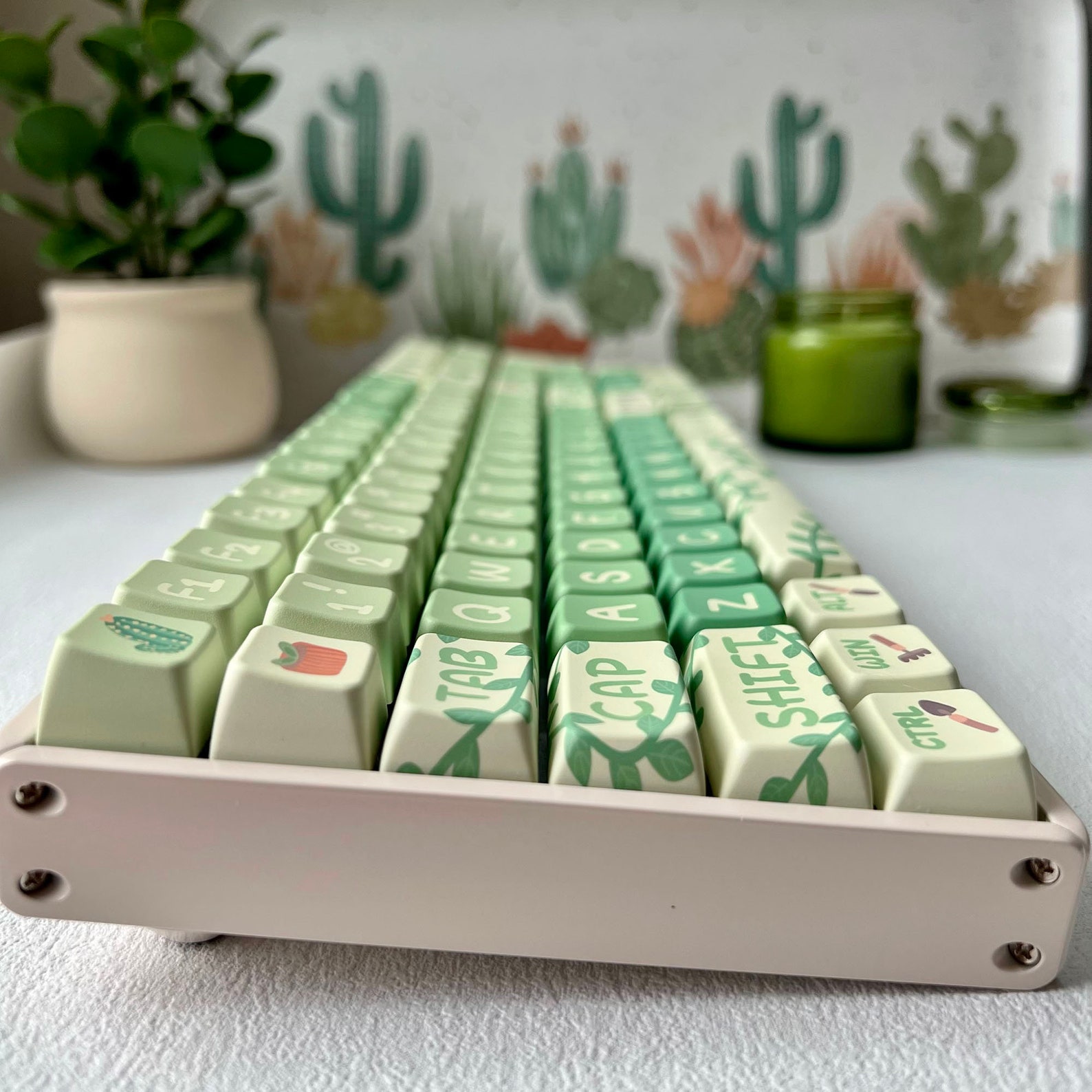 Plant Lover Keycap Set, Cherry and MDA Profile, PBT, Cherry MX Stem ...