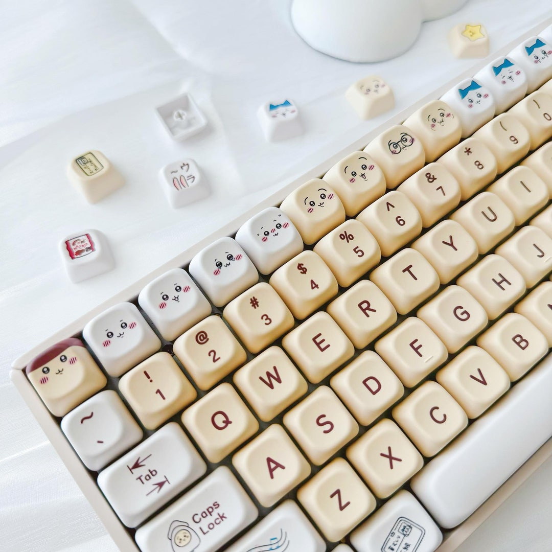 Rabbit Keycap Set, Cute Art, PBT, Cherry MX Stem, Dye-sub Legends - Etsy