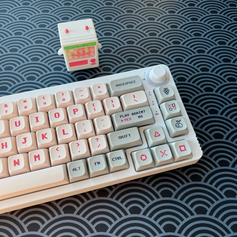 Retro Gaming Keycap Set XDA Profile Coiled Cable Option - Etsy