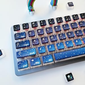 Starry Sky Keycap Set, Cherry Profile, Pudding, PBT, Cherry MX Stem ...