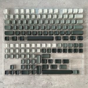 Gradient Shadow Side-printed Keycap Set, OEM Profile, Shine-through ...