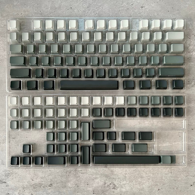 Gradient Shadow Side-printed Keycap Set OEM Profile - Etsy