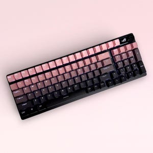 Gradient Black and Pink Keycap Set, Shine-through , OEM Profile - Etsy