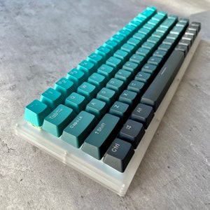 Gradient Green Keycap Set, OEM Profile, Shine-through, PBT, Cherry MX ...
