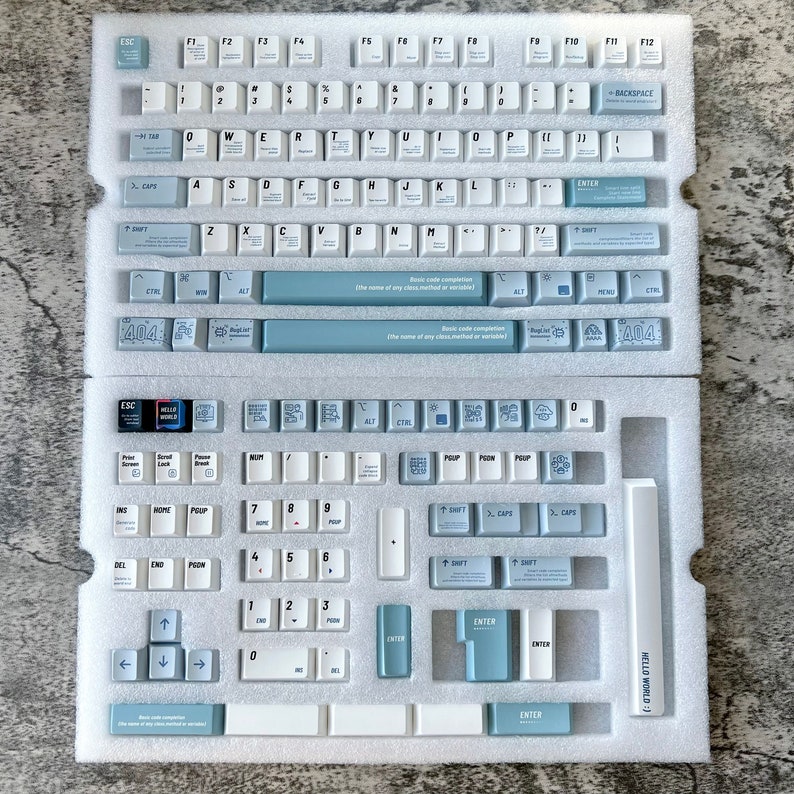 Clean Code Keycap Set, Cherry Profile, PBT, Cherry MX Stem, Dye-sub ...