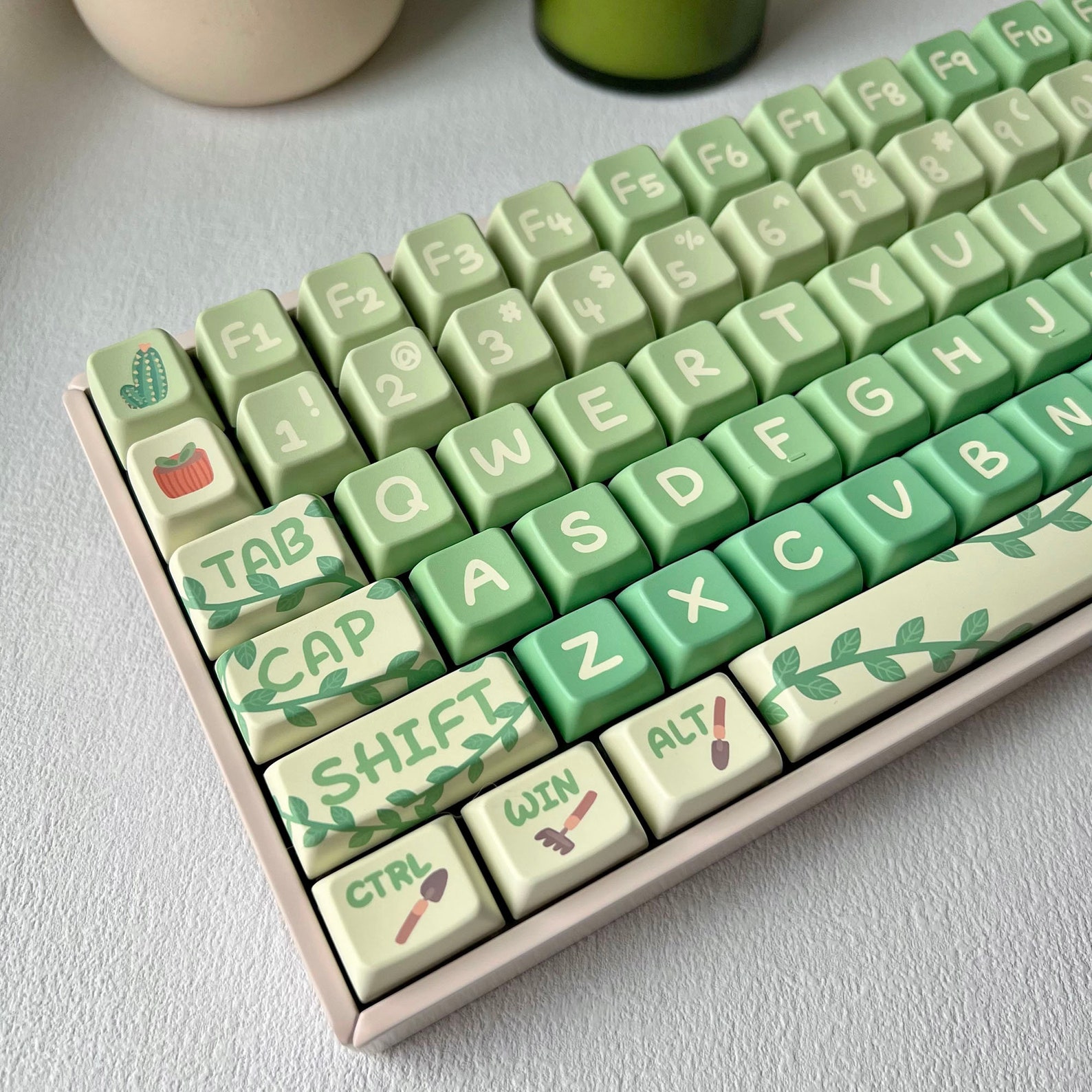 Plant Lover Keycap Set, Cherry and MDA Profile, PBT, Cherry MX Stem ...