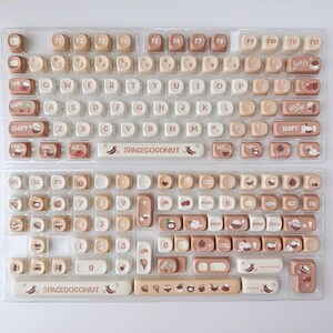 Coconut Milk Keycap Set, SOA Profile, Cute Art - Etsy
