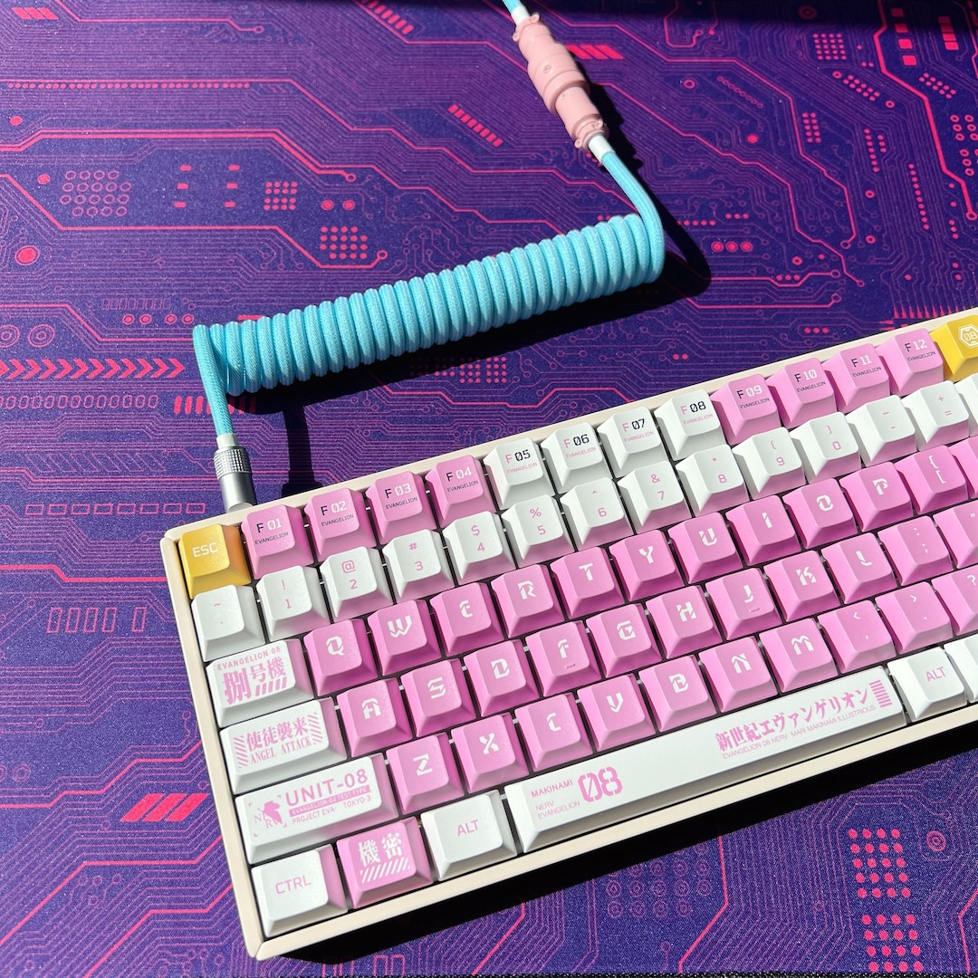 Eva Unit-08 Keycap Set, Cherry Profile, PBT, Cherry MX Stem, Dye-sub ...