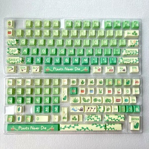 Plant Lover Keycap Set, Cherry and MDA Profile, PBT, Cherry MX Stem ...