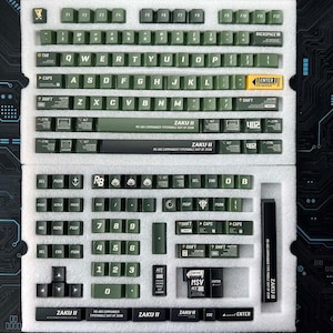 Zaku Tsu Keycap Set, Color Options, Cherry Profile - Etsy