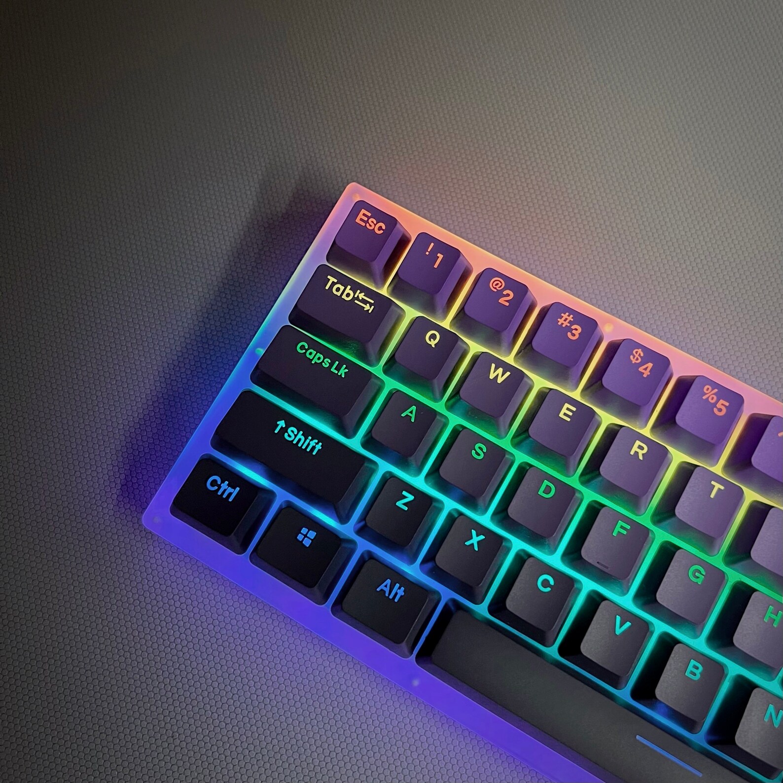 Gradient Purple Keycap Set OEM Profile Shine-through PBT - Etsy