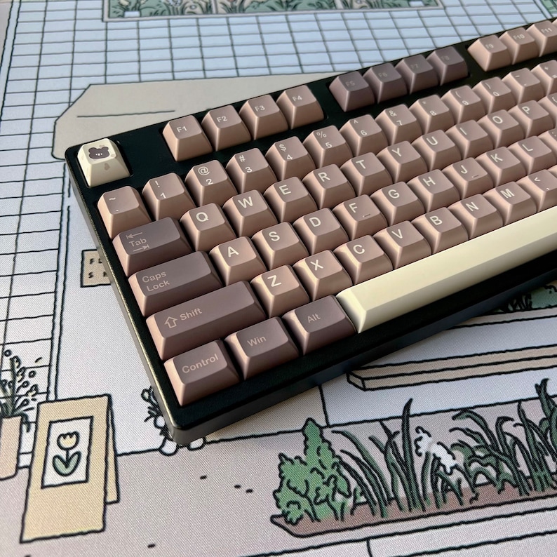 Bear Cub Keycap Set Cute Art PBT Cherry MX Stem Dye-sub - Etsy