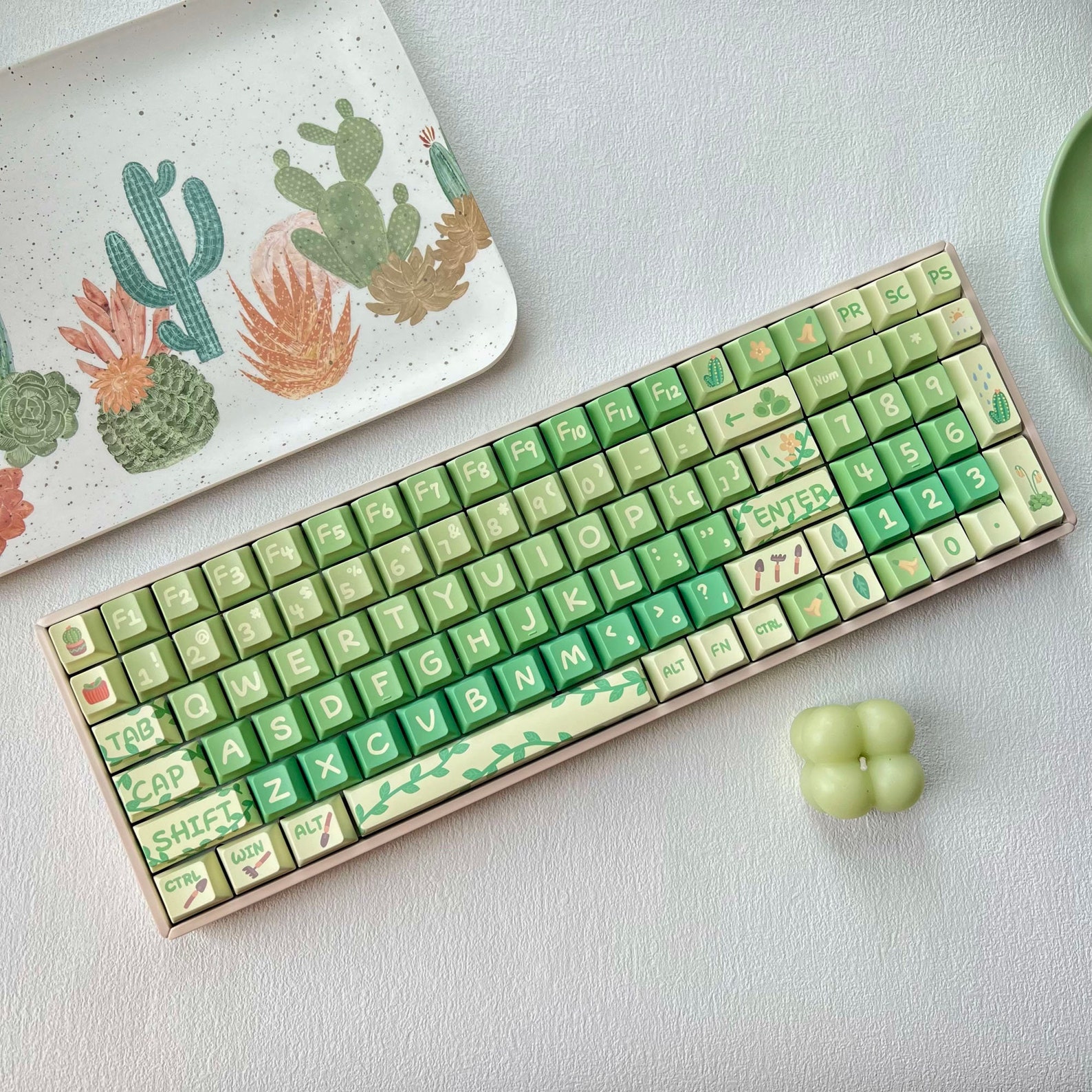 Plant Lover Keycap Set, Cherry and MDA Profile, PBT, Cherry MX Stem ...