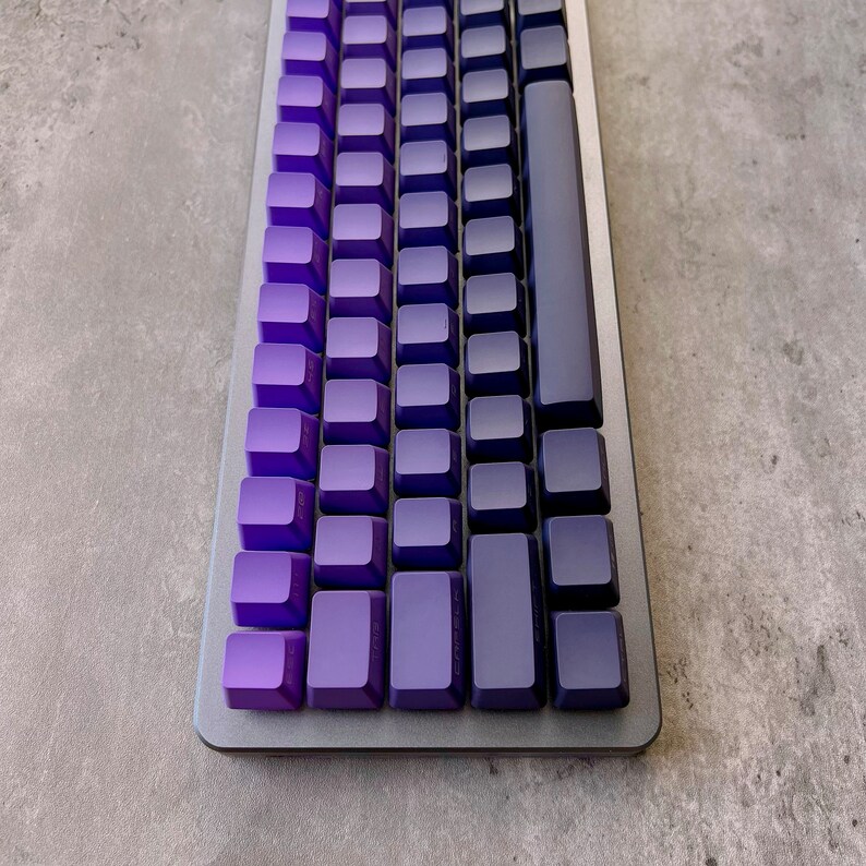Gradient Purple Side-printed Keycap Set OEM Profile - Etsy