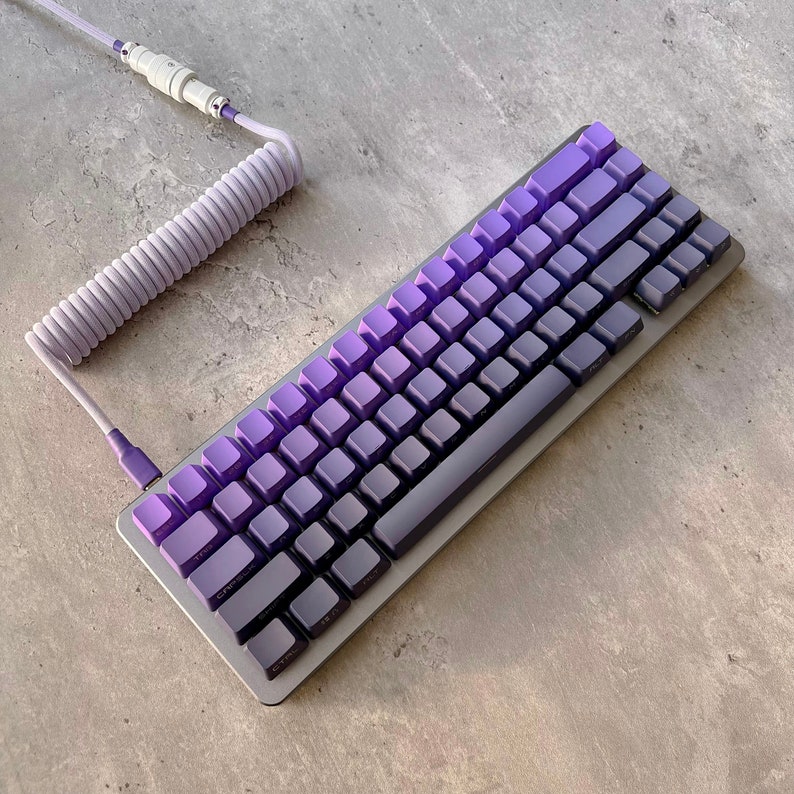 Gradient Purple Side-printed Keycap Set OEM Profile - Etsy