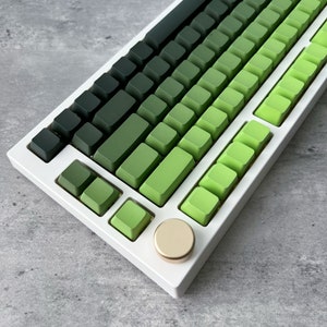 Gradient Matcha Side-printed Keycap Set OEM Profile - Etsy