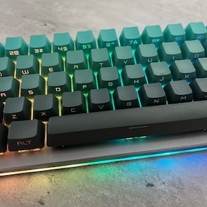 Gradient Green Side-printed Keycap Set, OEM Profile, Shine-through, PBT ...