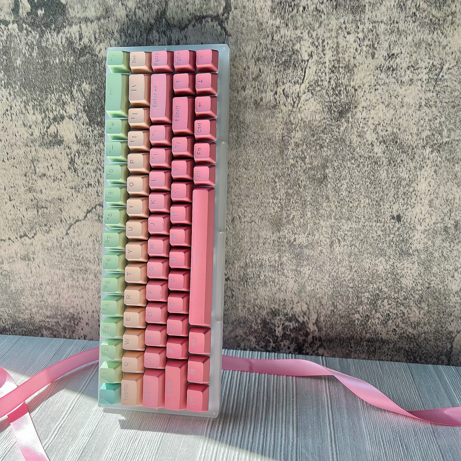 Gradient Pastel Keycap Set OEM Profile Shine-through PBT - Etsy