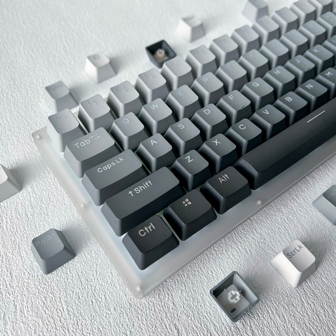 Gradient Shadow Keycap Set, OEM Profile, Shine-through, PBT, Cherry MX ...