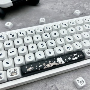 Happy Kitten Keycap Set, MOA Profile, Cute Art, PBT, Cherry MX Stem ...