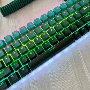 Gradient Green Keycap Set OEM Profile Shine-through PBT - Etsy