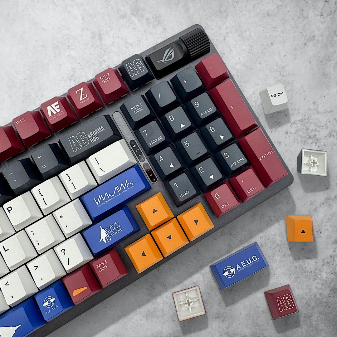 Mobile Suit Zeta Keycap Set, Cherry Profile, PBT, Cherry MX Stem, Dye ...