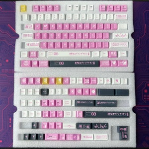 Eva Unit-08 Keycap Set, Cherry Profile, PBT, Cherry MX Stem, Dye-sub ...