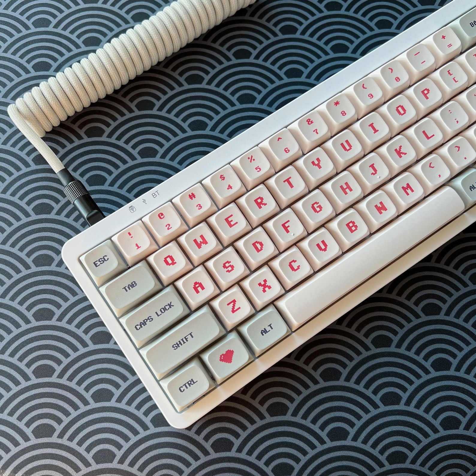 Retro Gaming Keycap Set XDA Profile Coiled Cable Option - Etsy