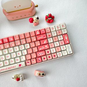 Sweet Strawberry Keycap Set, Cherry and MDA Profile , Cute Art - Etsy