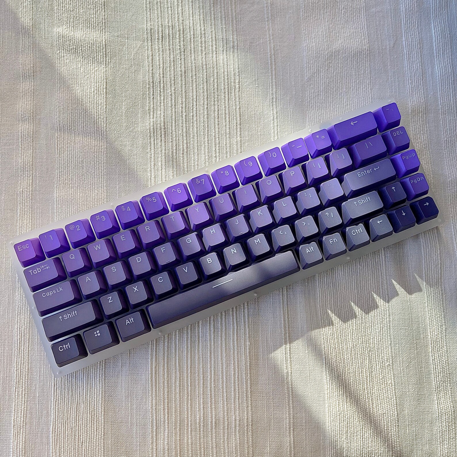 Gradient Purple Keycap Set OEM Profile Shine-through PBT - Etsy