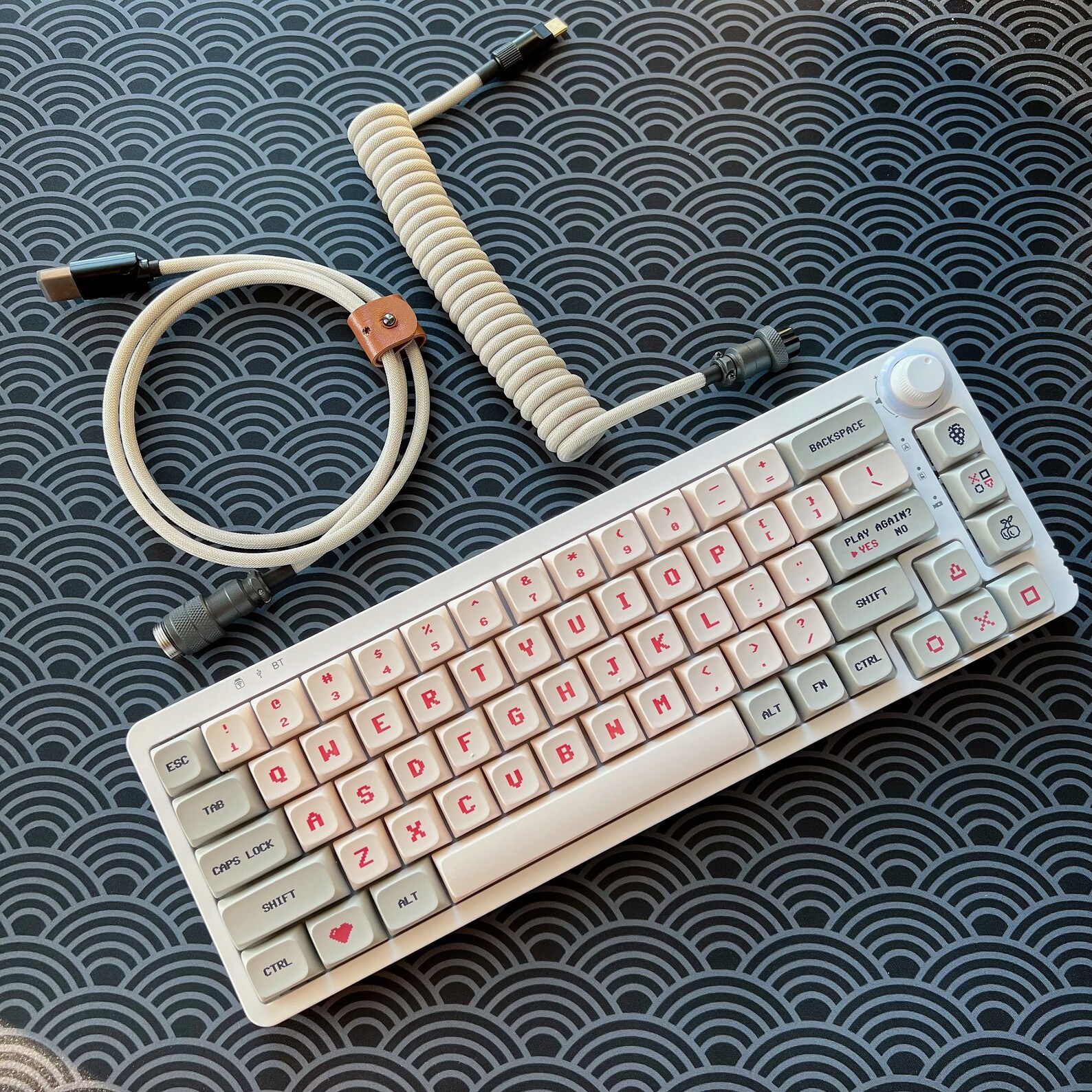 Retro Gaming Keycap Set XDA Profile Coiled Cable Option - Etsy