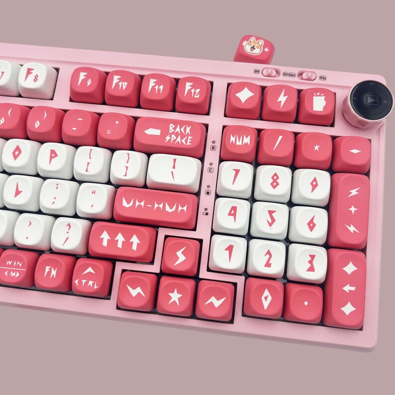 Sharp & Sweet Keycap Set, MOA Profile, Cute Art - Etsy