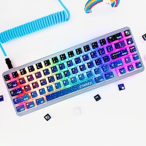 Starry Sky Keycap Set, Cherry Profile, Pudding, PBT, Cherry MX Stem ...
