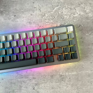 Gradient Shadow Side-printed Keycap Set, OEM Profile, Shine-through ...