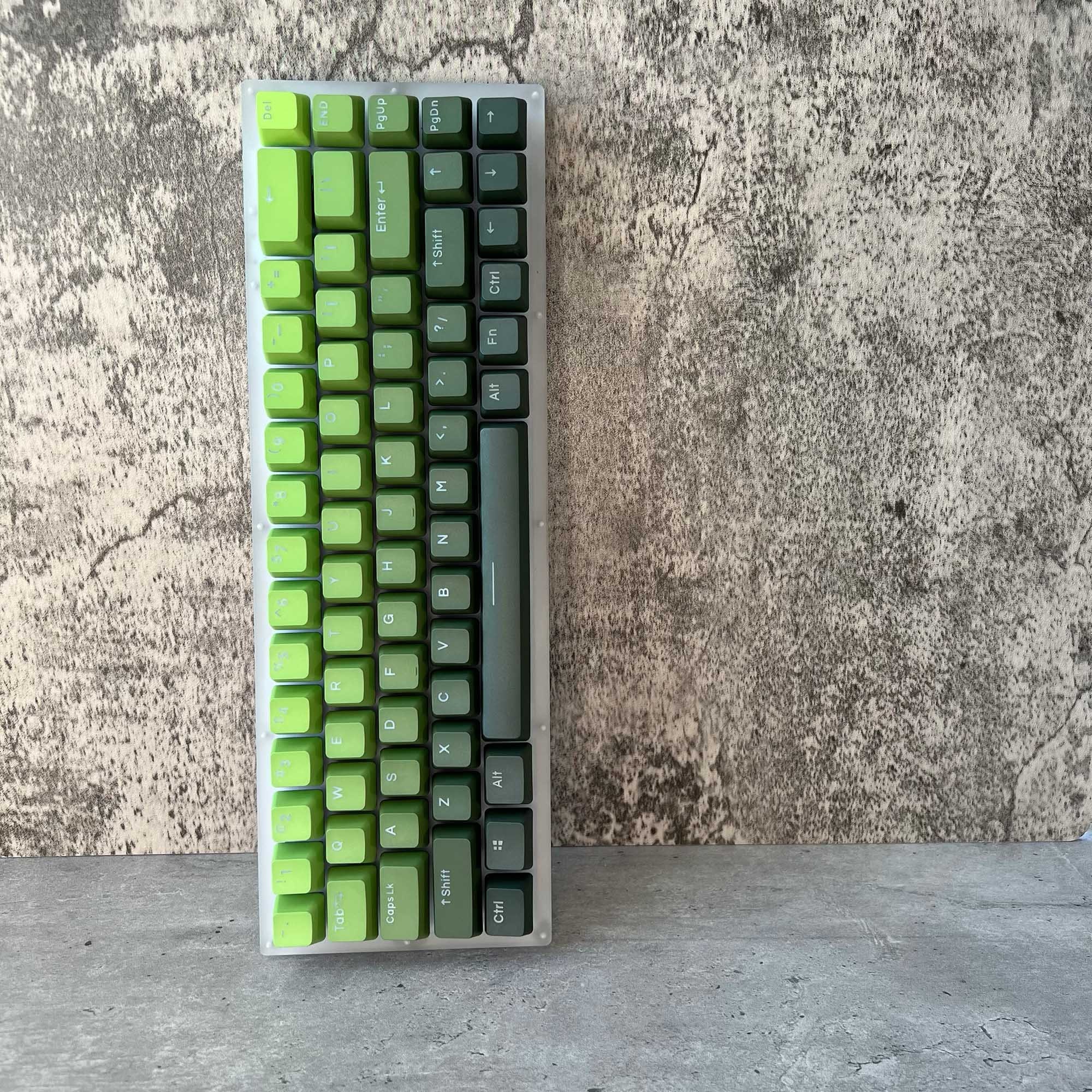 Gradient Matcha Keycap Set, OEM Profile, Shine-through, PBT, Cherry MX ...