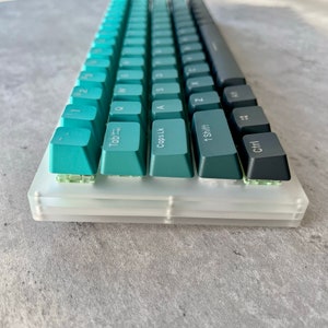 Gradient Green Keycap Set, OEM Profile, Shine-through, PBT, Cherry MX ...