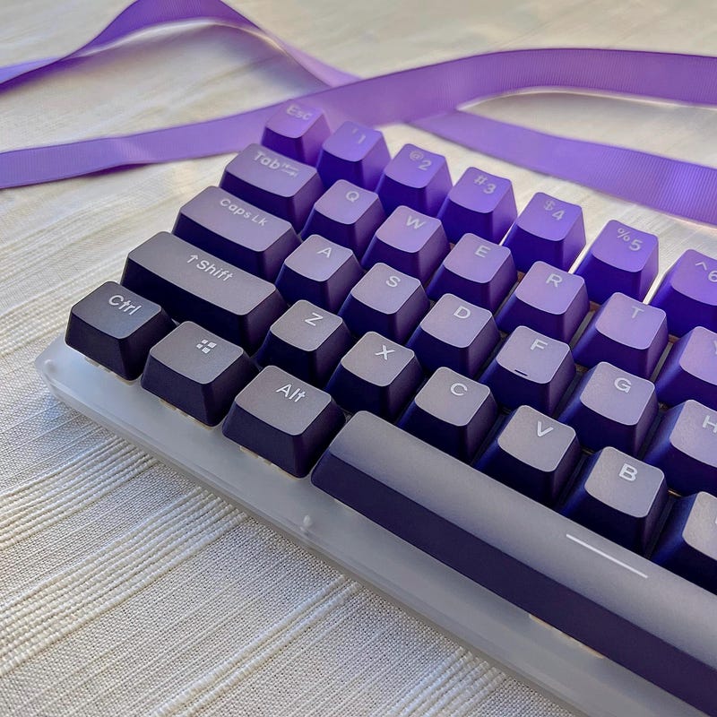 Purple Full Keycaps - Etsy