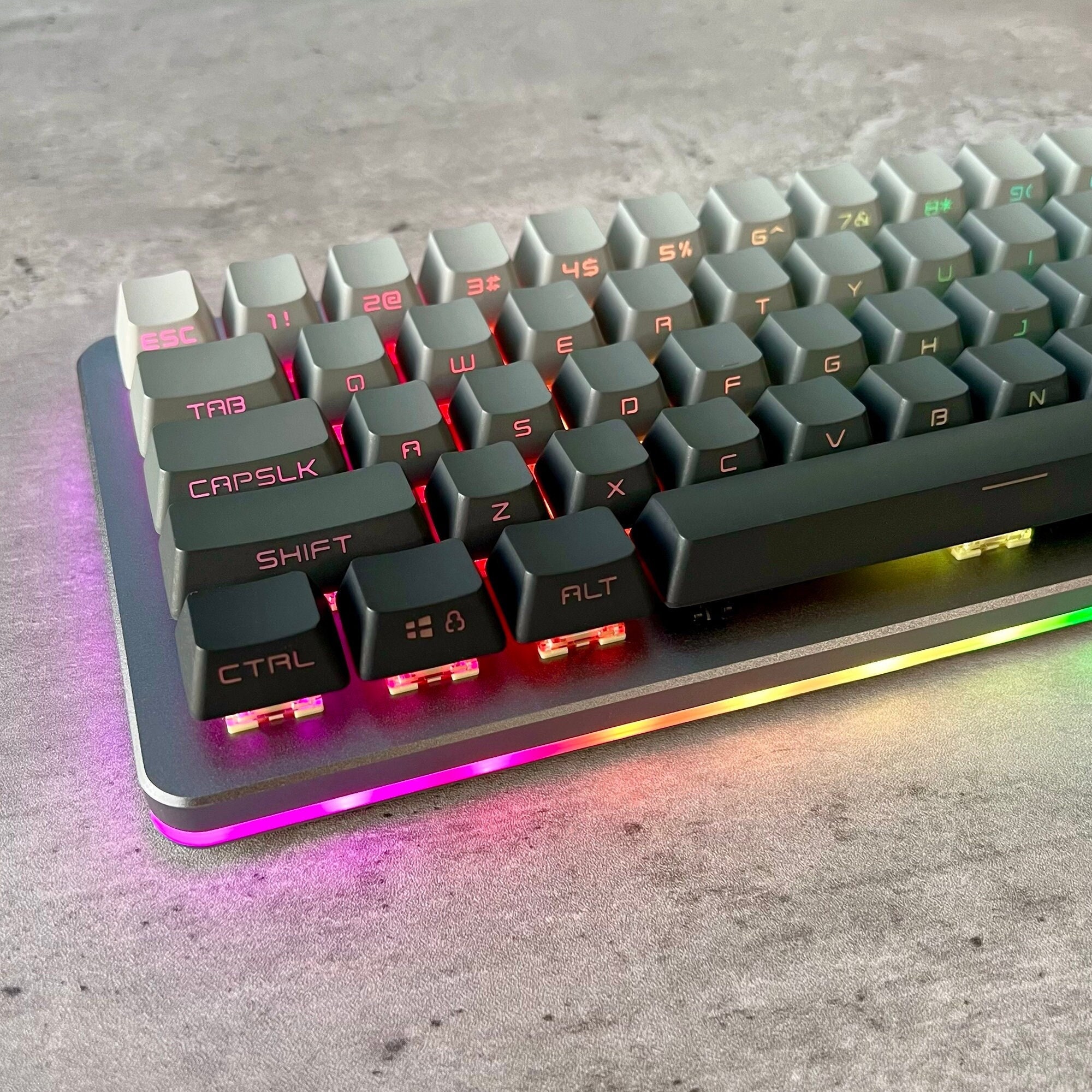 Gradient Shadow Side-printed Keycap Set OEM Profile - Etsy