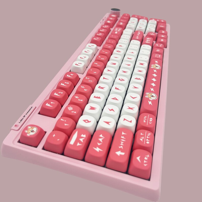 Sharp & Sweet Keycap Set, MOA Profile, Cute Art - Etsy