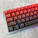 Gradient Black and Red Keycap Set, OEM Profile, Shine-through, PBT ...
