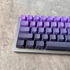 Gradient Purple Side-printed Keycap Set, Shine-through , OEM Profile - Etsy