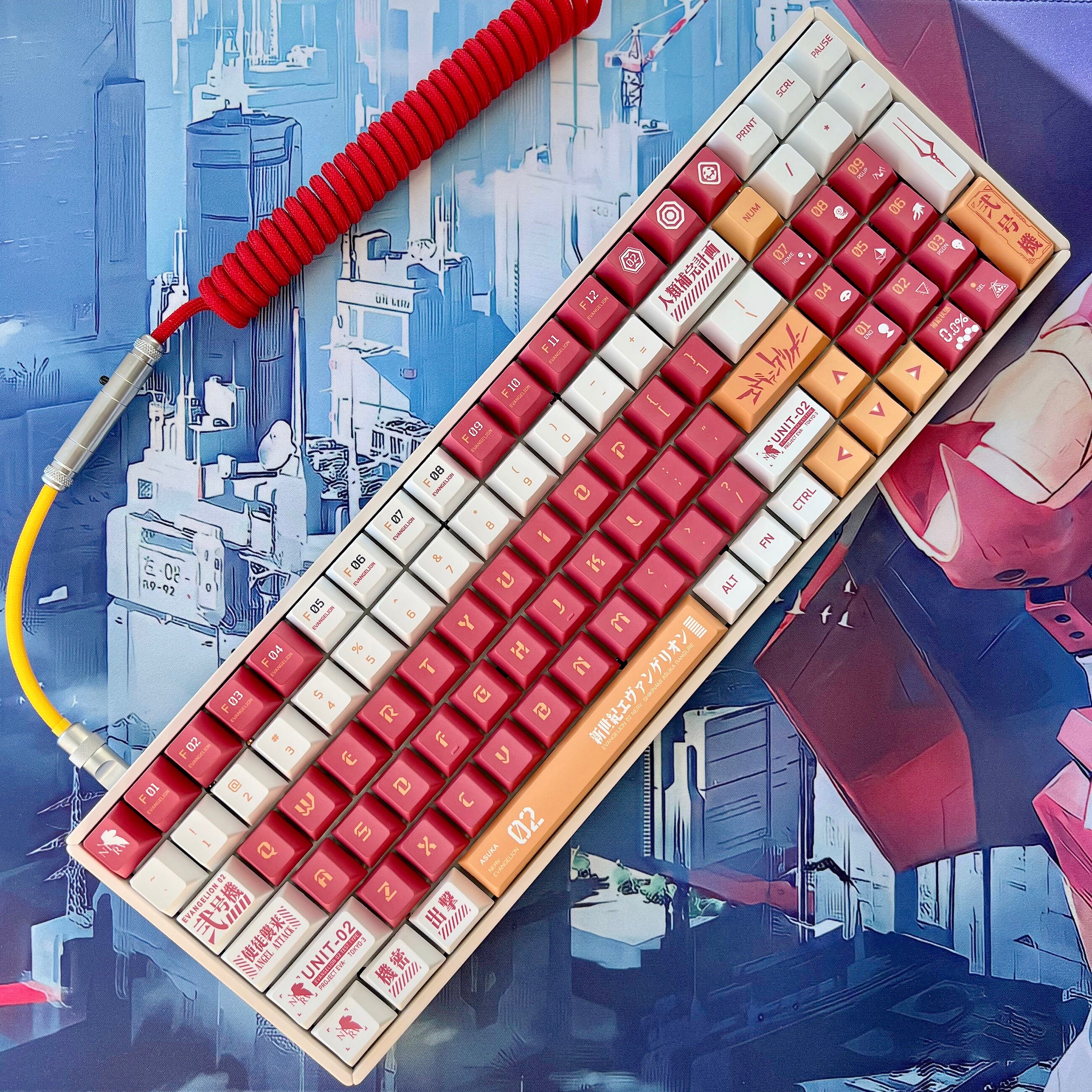 Eva Unit-02 Keycap Set Cherry Profile PBT Cherry MX Stem - Etsy Australia