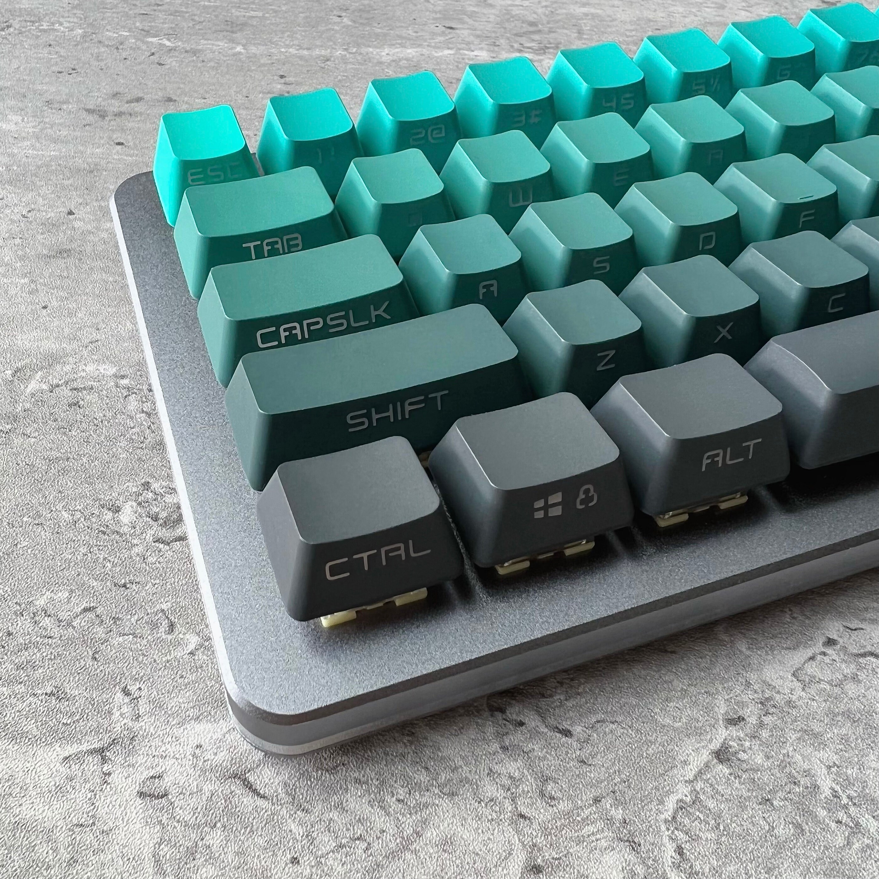 Gradient Green Side-printed Keycap Set OEM Profile - Etsy