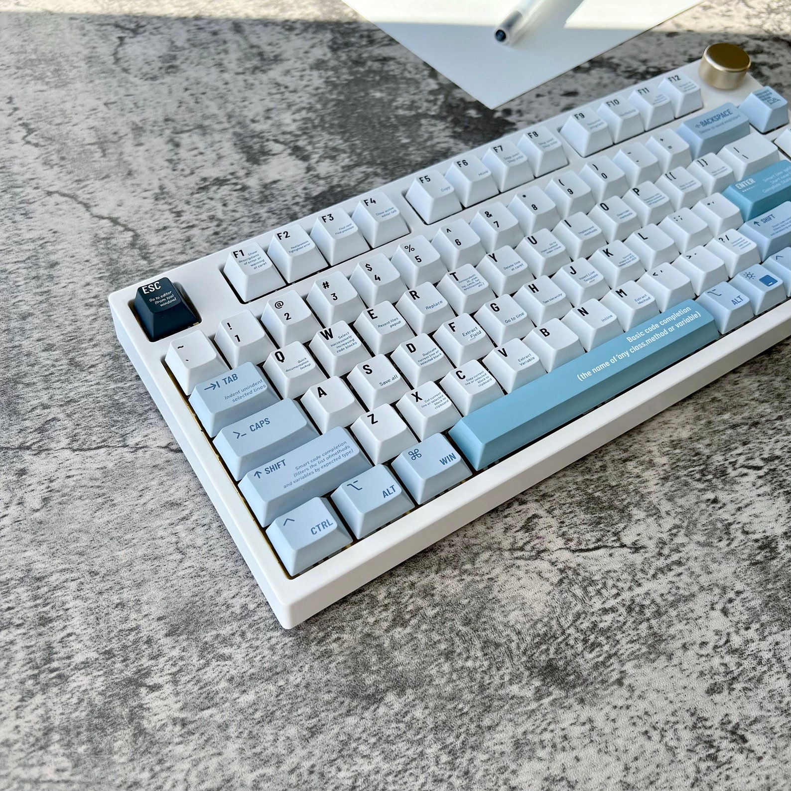 Clean Code Keycap Set Cherry Profile PBT Coiled Cable - Etsy