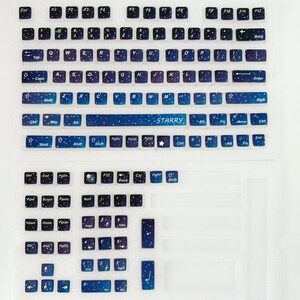 Starry Sky Keycap Set, Cherry Profile, Pudding - Etsy